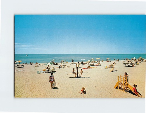 Postcard Beach Scene Wychmere Harbor Club Harwich Port Massachusetts ...