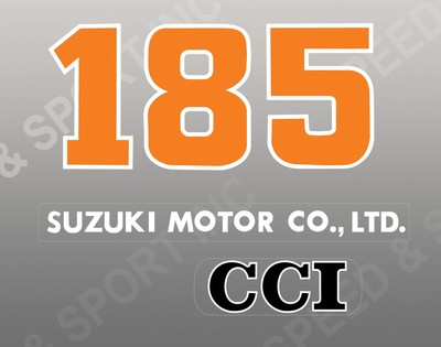 SUZUKI 1974 TS185 TS 185 SIDE COVER DECALS GRAPHICS ONLY AS SHOWN | eBay