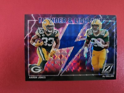 2023 Panini Zenith - Thunder & Lightning BLUE PRIZM Aaron Jones, AJ ...