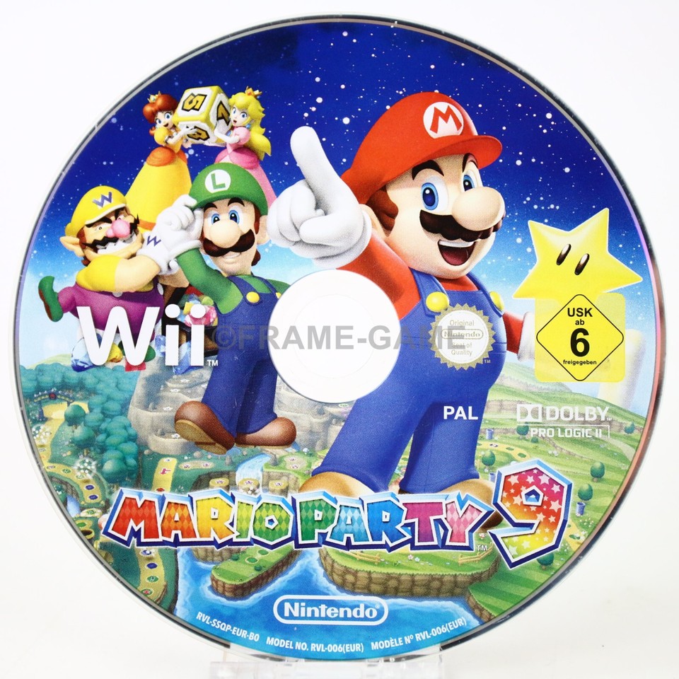 Nintendo WII nur CD DVD Disc Spielesammlung Party Mario Klassiker zum ...