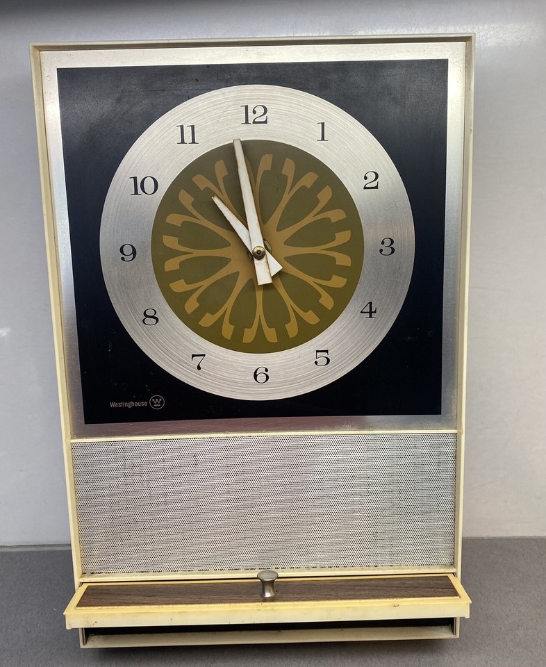 Vintage Westinghouse Midcentury Clock Solid State Radio | eBay