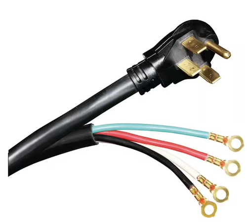 HDX 6 ft. 6/4 50 Amp 4-Prong Range Power Cord, Black HD#575-052 | eBay