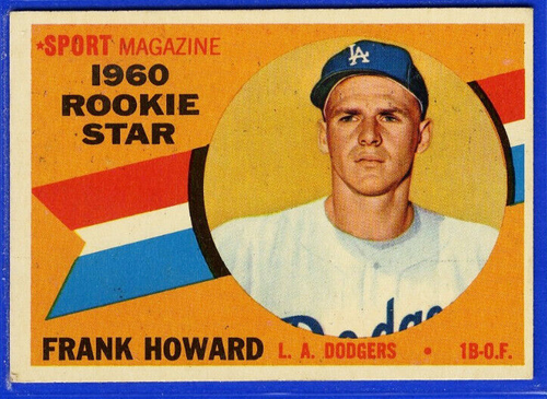 1960 Topps Baseball #132 Frank Howard RC - ExMt - Los Angeles Dodgers ...