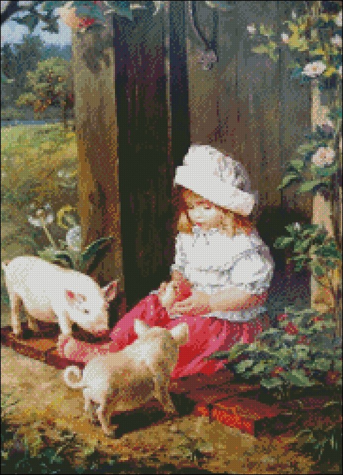 Fun for Kids 13 - Counted Cross Stitch Patterns - Color & BW Symbols | eBay