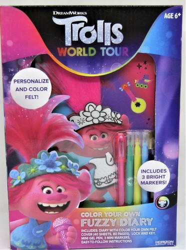 DreamWorks Trolls World Tour Fuzzy Diary POPSTAR Poppy New | eBay