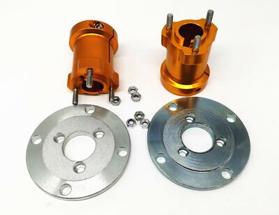 4 STUD PCD 110MM CNC ALLOY BILLET WHEEL HUB & ADAPTER FOR 40MM AXLE ...
