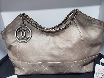 CHANEL Coco Cabas Coco Charm Caviar Chain Shoulder Bag | eBay