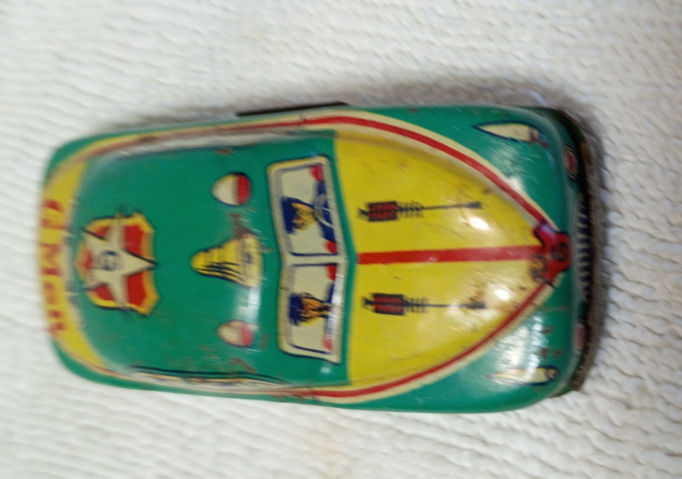 G Men tin toy car vintage / Japan Police car 3" | eBay