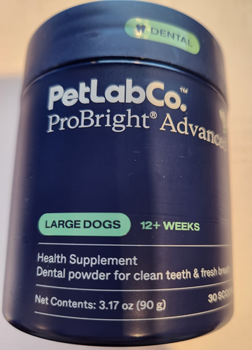 PetLab Co. ProBright Advanced Dental Powder for Large Dogs 3.17oz. 30 ...