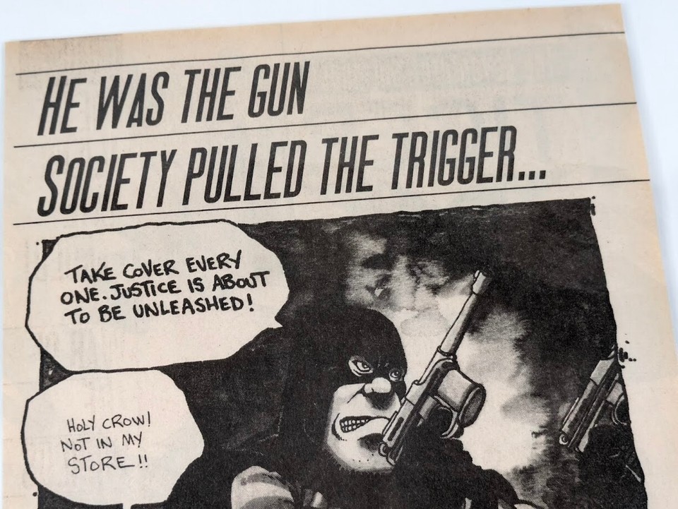 Gun Fury 1988 Laminated Barry Blair Aircel Comic Promo Ad Vintage | eBay