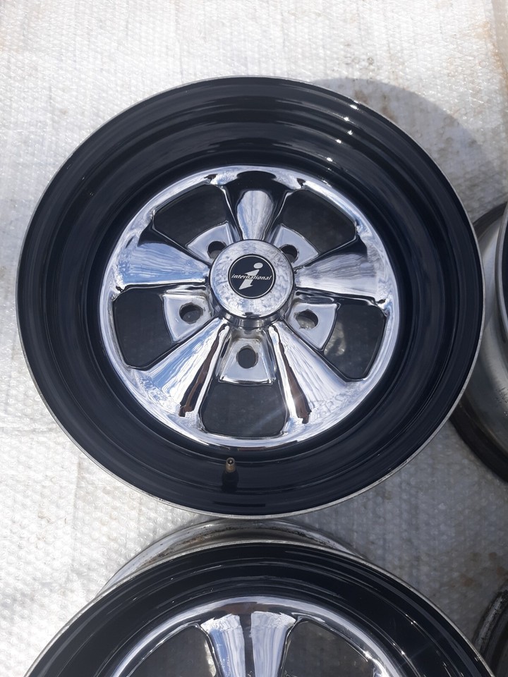 15x7 Cragar SS-Style Uni-lug ALL STEEL Wheels Chrome Plated 4.5 in ...