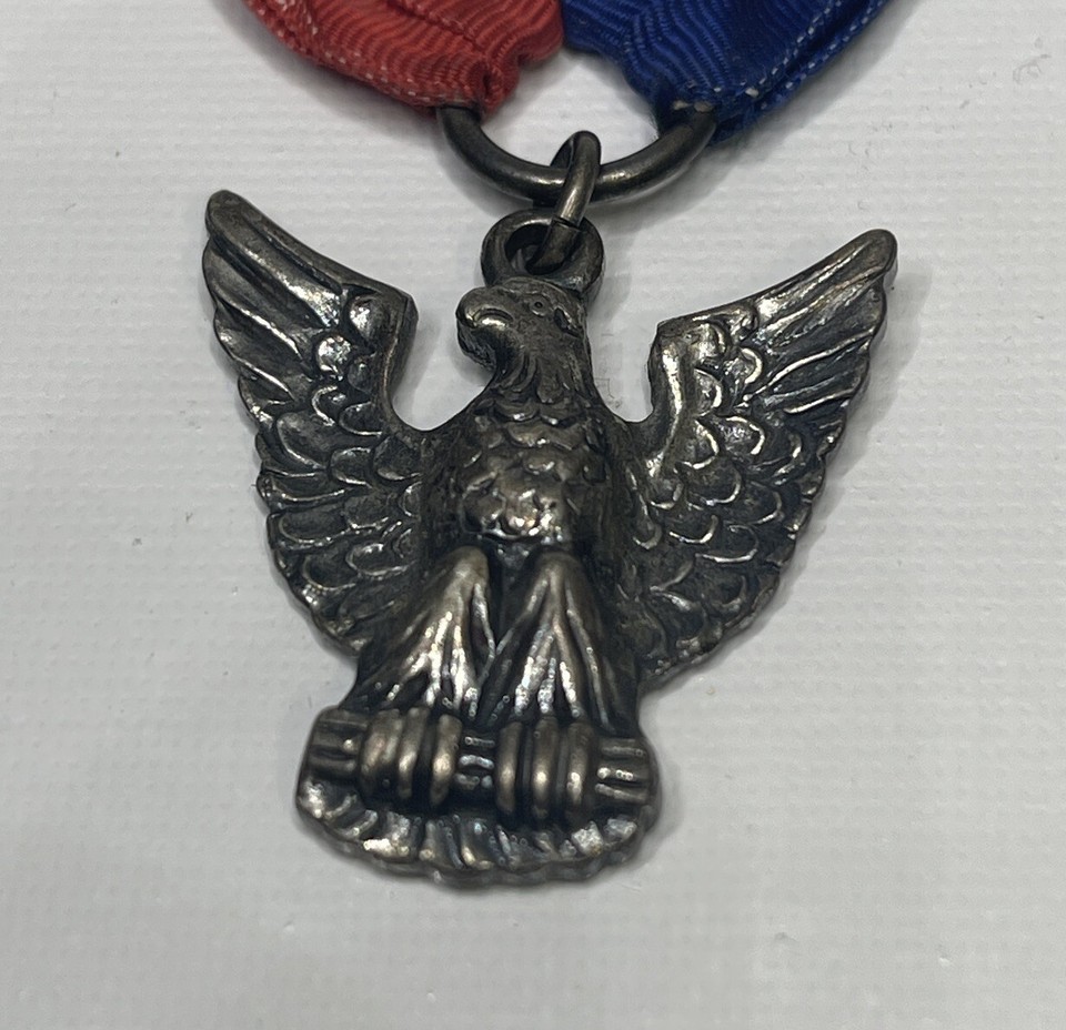Vintage Sterling Silver Boy Scout America BSA Eagle Scout Medal - Robbins Type 4 | eBay