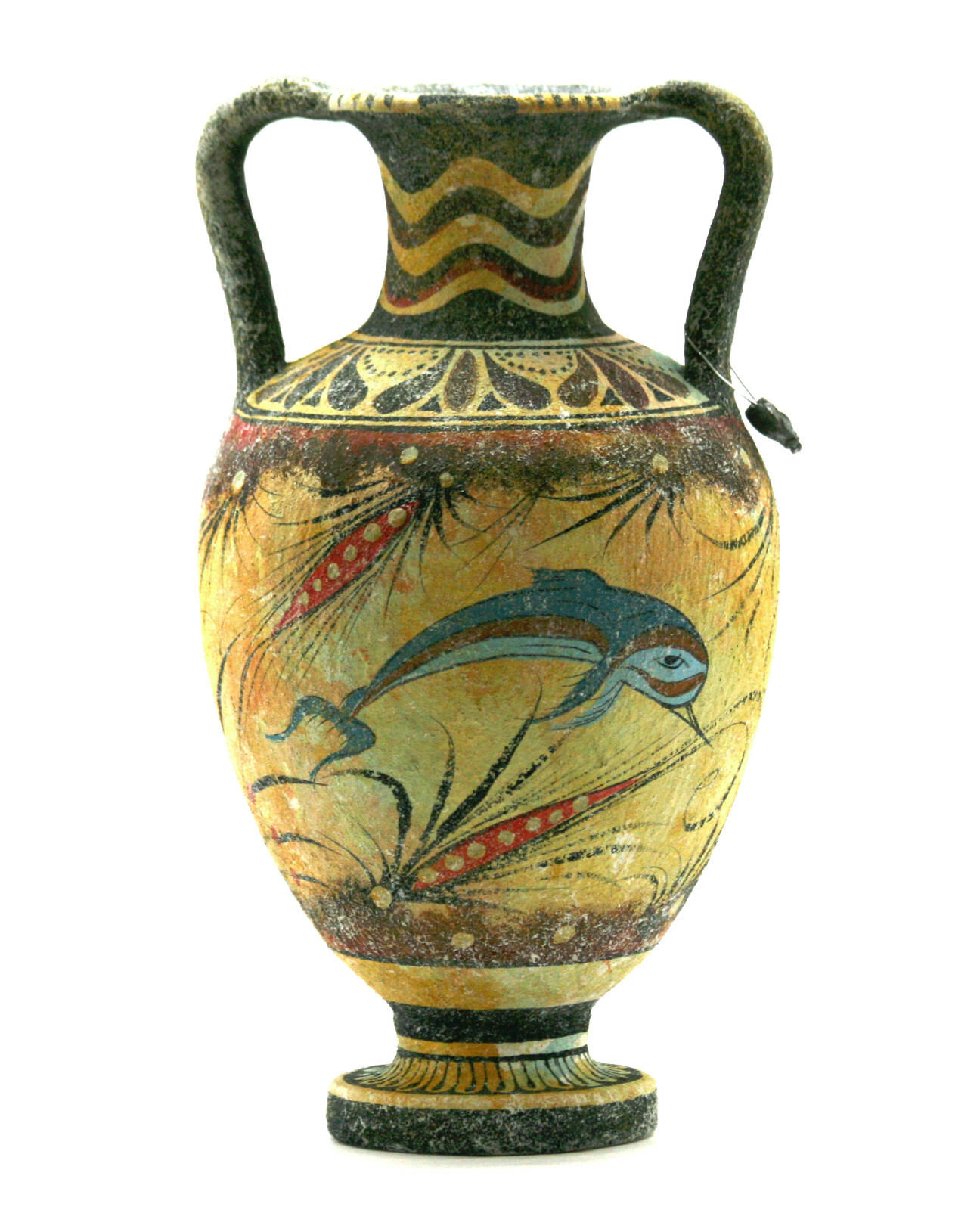 Minoan Vase Pottery Painting Dolphin Ancient Greek Crete Ceramic ...