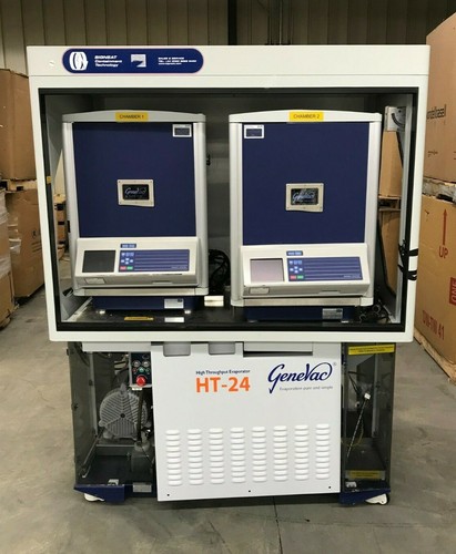 GeneVac HT-12 Series II Lot of 2 Evaporators w/ VC4000D & Edwards Pump ...