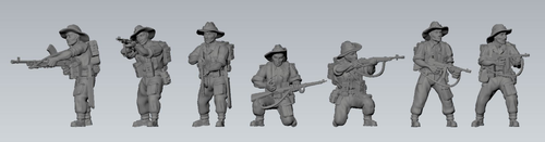 Bolt Action: British Commonwealth Chindit combat squad x7 Figures (28mm ...