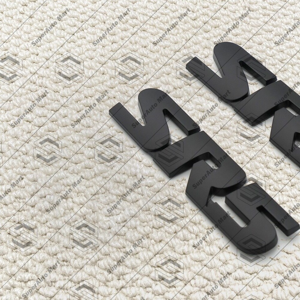 MATTE BLACK SR5 EMBLEM REPLACEMENT BADGE FOR TACOMA TUNDRA 4RUNNER ...