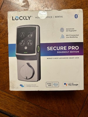 Lockly Bluetooth Fingerprint WiFi Keyless Entry Smart Door Lock ...