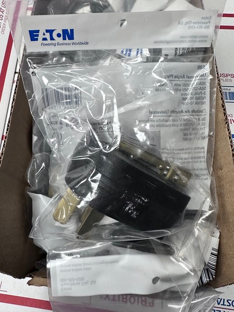 Eaton S80 SP L Commercial Grade Angle Universal Power Plug W 30 Amp 12 ...