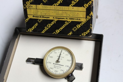 Brown & Sharpe 599-8141-611 Jeweled Dial Indicator .001 BAL 250 RANGE ...