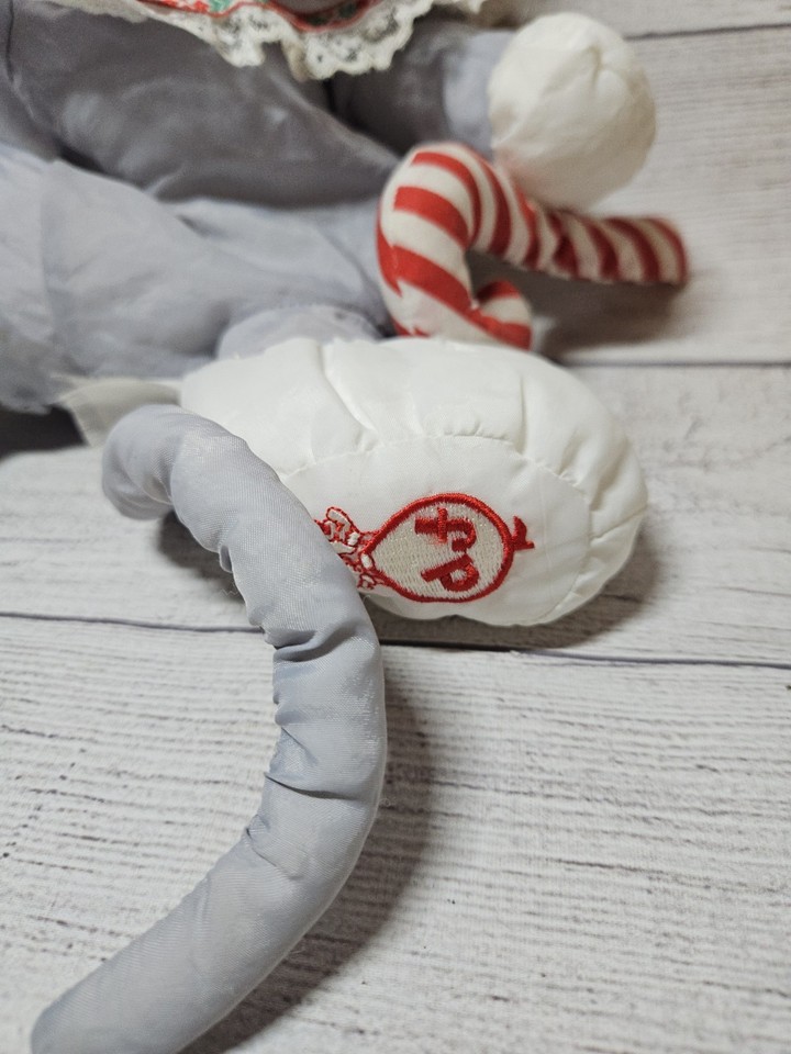Vintage Puffalump Christmas Santa Mouse Plush w/ Candy Cane - 1987 ...