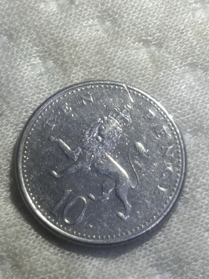 Rare 1992 British 10 Pence Coin DG Reg FD- Queen Elizabeth | eBay