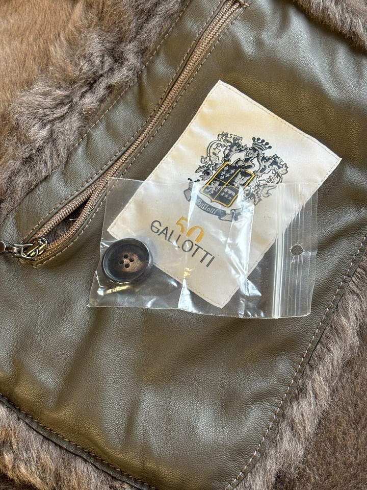 Gallotti Shearling Leather Coat Size 46 (56 EUR) | eBay