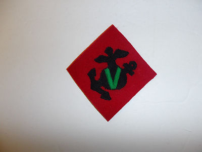 b2319 WW1 USMC 5th Marine Brigade patch Service Supply 13th Regiment ...