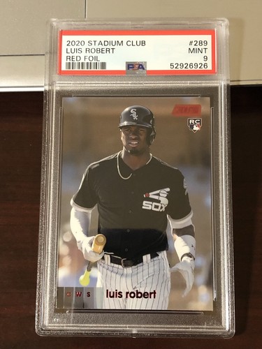 2020 Topps Stadium Club Luis Robert Rookie RC Card PSA 9 Mint White Sox ...