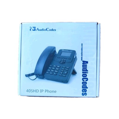 A LOT of 7 Audiocodes 405HD IP Phone Model 405HDG p/n GGWV00597 (Black ...