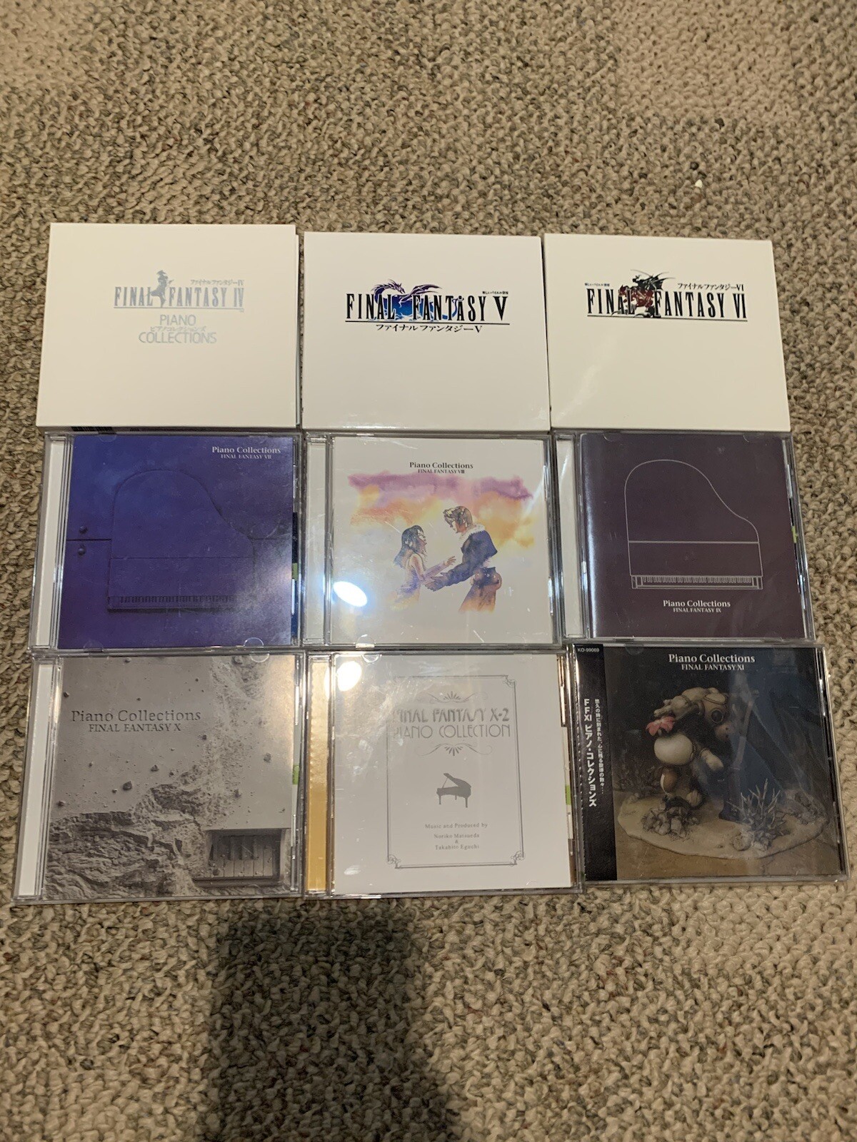 Final Fantasy soundtrack ost PIANO COLLECTIONS IV V VI VII VIII IX X CD ...