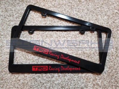 TRD License Plate Frame Toyota Racing FRS A90 RCF RC ISF Style New ...