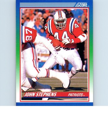 John Stephens 11 Patriots 1990 Score NFL Football Trading Card | eBay
