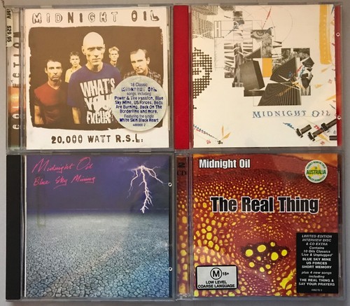 Midnight Oil CD Bulk (DISCS NEAR MINT) Album Lot Bundle MusicThe Real ...