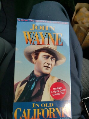 In Old California (VHS, 1992, Colorized Version) JOHN WAYNE FACTORY ...