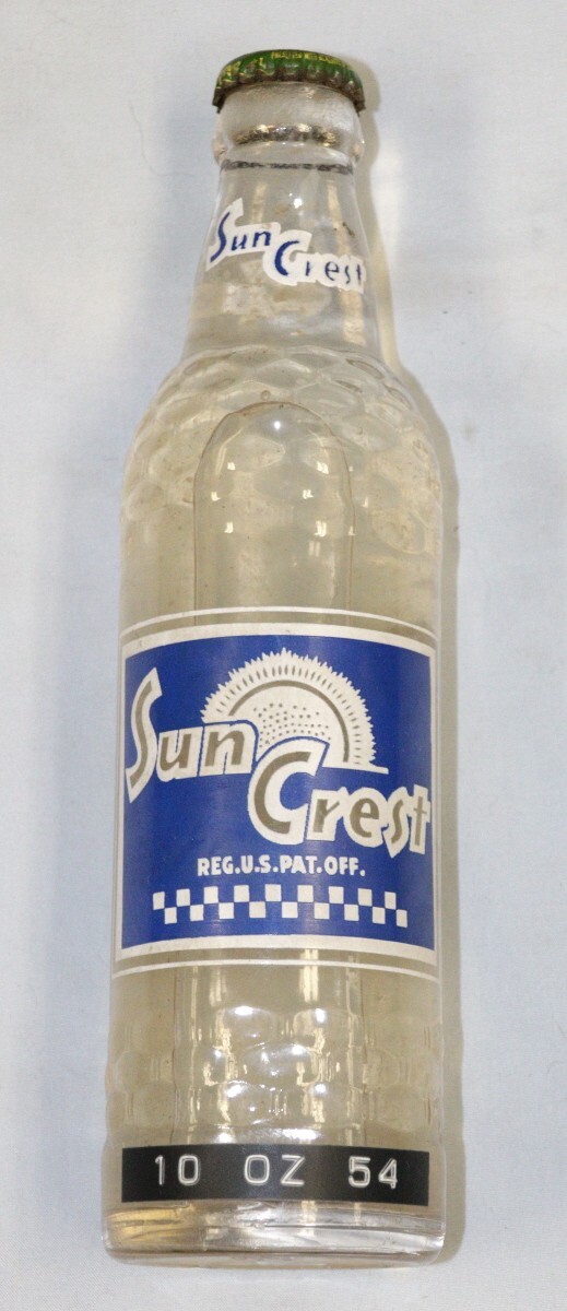 Sun Crest Soda - Atlanta, GA - 1954 - 10 oz of Grapefruit Soda Full ...