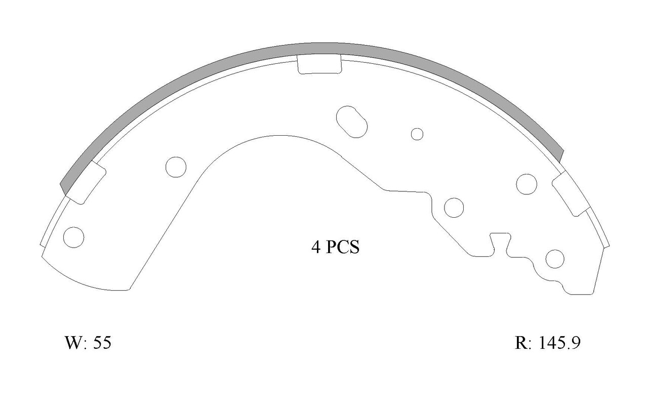 Bosch 0 986 AB1 573 Brake Shoe Set for sale online | eBay Australia