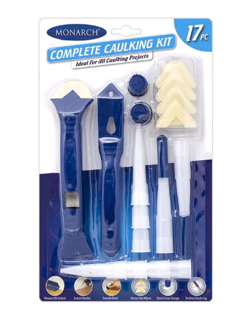 17pc Pro Finish Silicone Sealant Caulking Scraper Cutting Multi Tool ...