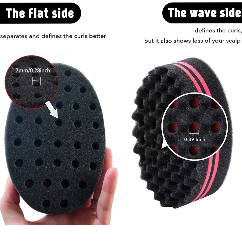 Wave Barber Sponge Hair Brush Afro Curl Twist Dreads Coil Wave Tool Men ...