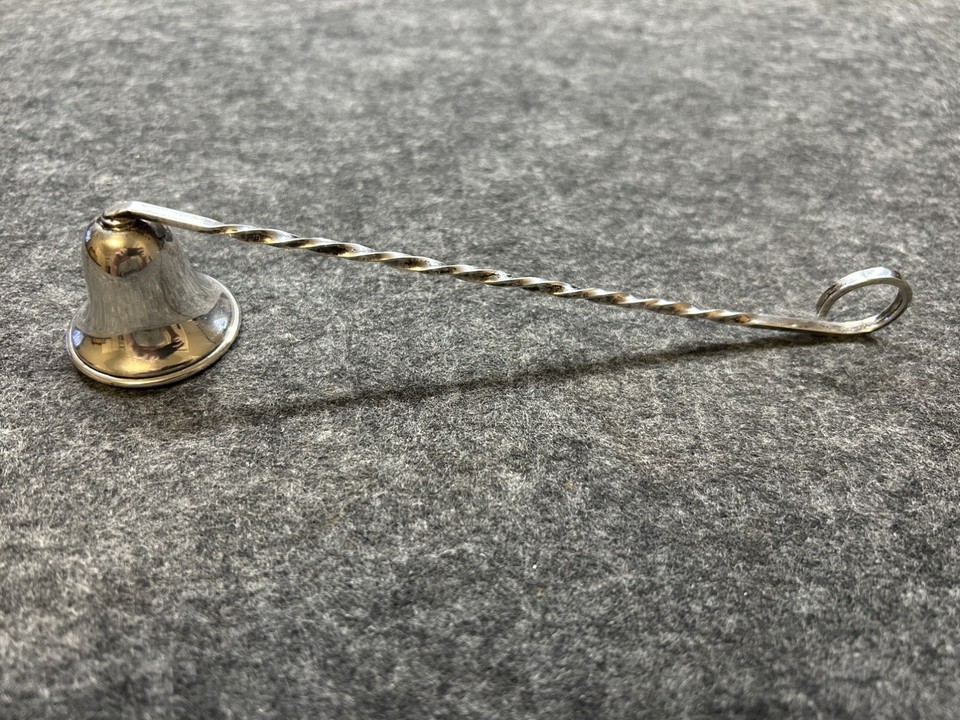 Antique Sterling Silver Bell Shape Long Handle Candle Snuffer Wick ...