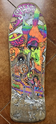Vintage original Sims Kevin Staab Mini skateboard deck, Lance Mountain ...