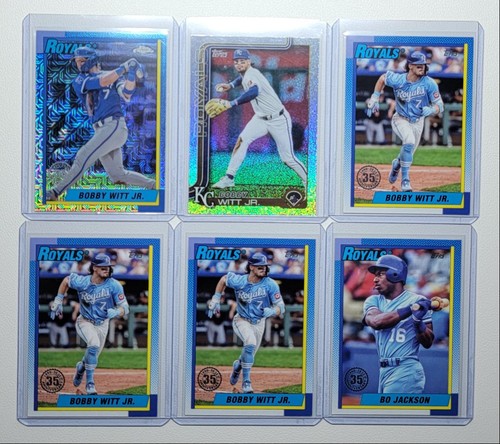 [6] JACKSON WITT JR. 2025 TOPPS CHROME 1990 TOPPS SANDGLITTER ROYALS ...