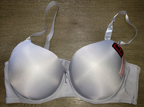 WOMEN NEW NWT BRA UNDERWIRE 40D 40 D MAMIA solid GRAY full cover NICE ...