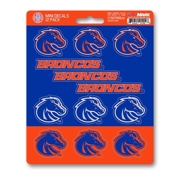 Boise State Broncos Mini Decals Stickers 12 Pack USA SHIPPING | eBay