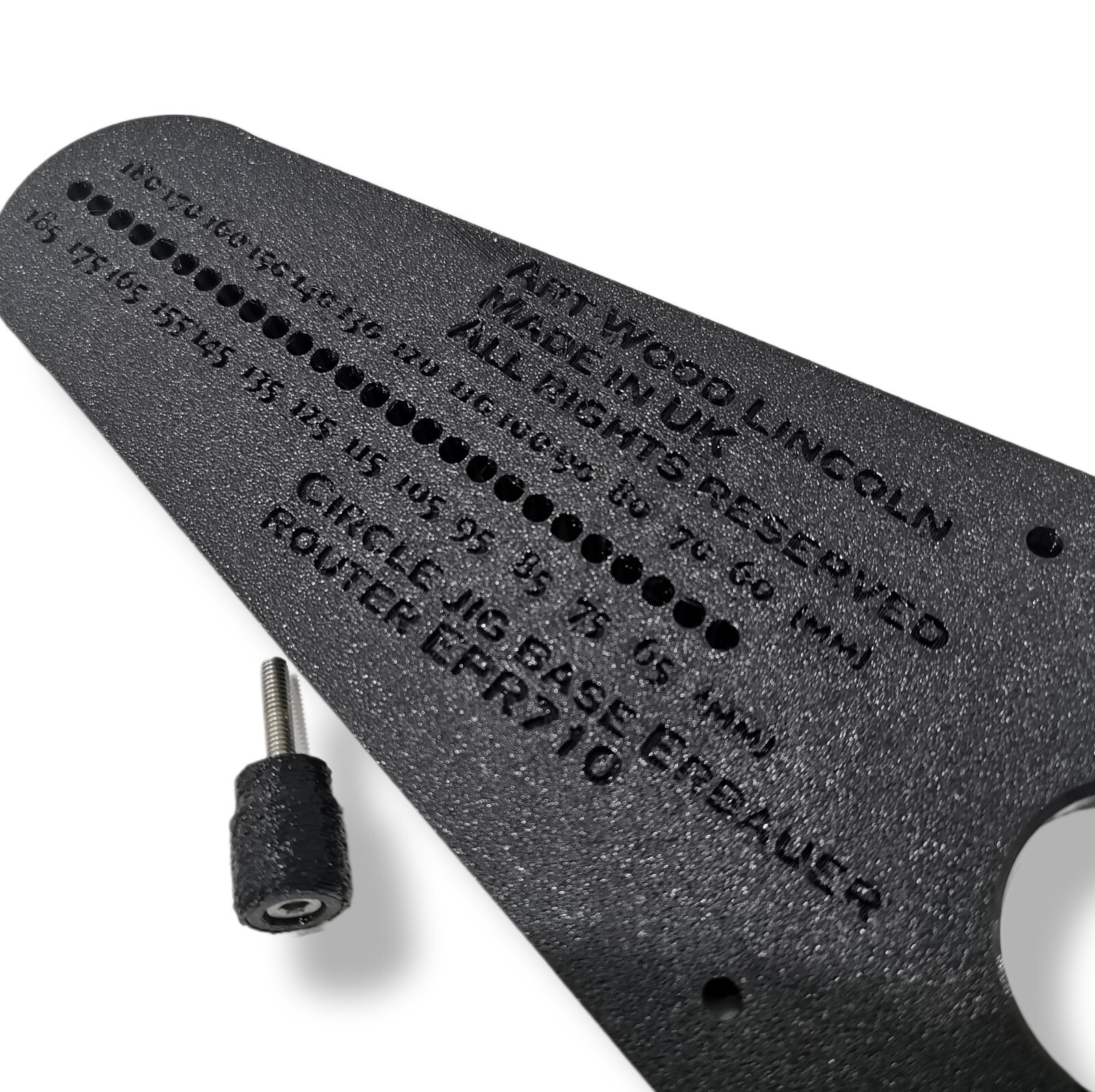 Adaptor base Circle Jig 120-370mm ERBAUER router EPR710 groove milling ...