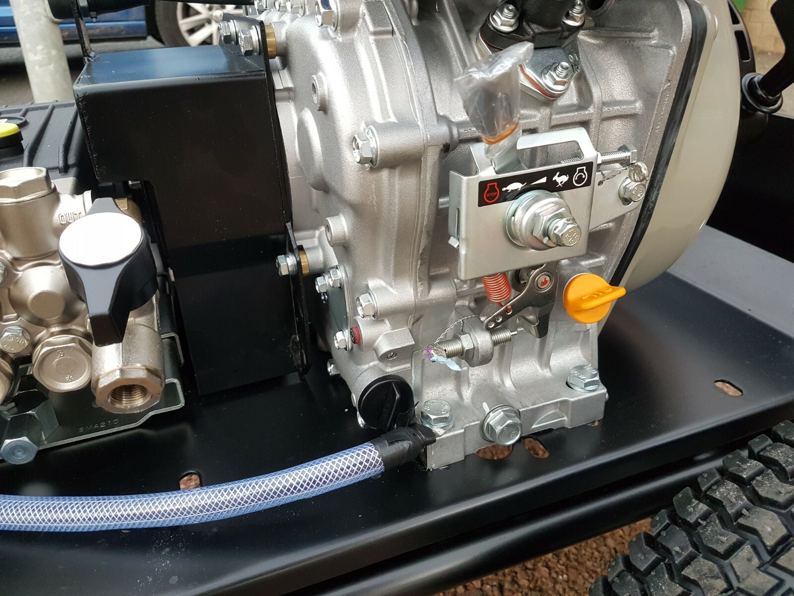 PRESSURE WASHER YANMAR L100 DIESEL 15LTRS @ 200BAR INTERPUMP WS201 BELT ...