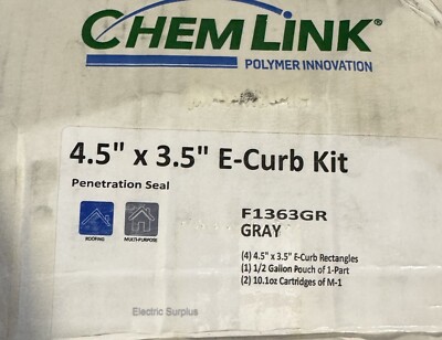 Chemlink F1363GR 4.5" x 3.5" E-Curb Kit - 4 E-Curb Rectangles - GRAY | eBay