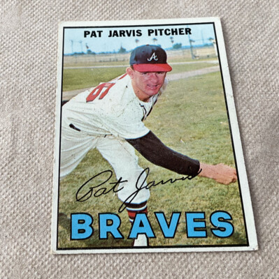 Pat Jarvis Rookie 1967 Topps Baseball #57 No Creases Braves | eBay