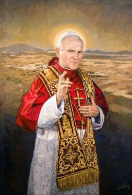 POPE SAINT PAUL JOHN II Amazing 8 x 10" ULTRA PREMIUM Print CATHOLIC ...