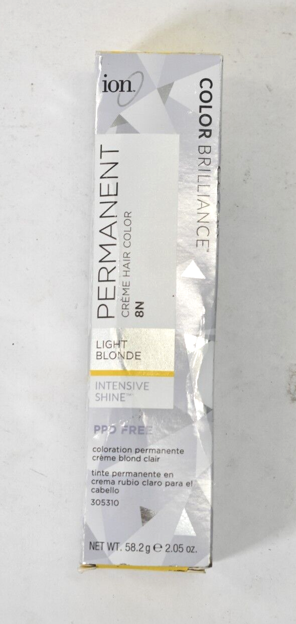 ION 8n Light Blonde Permanent Creme Hair Color for sale online | eBay