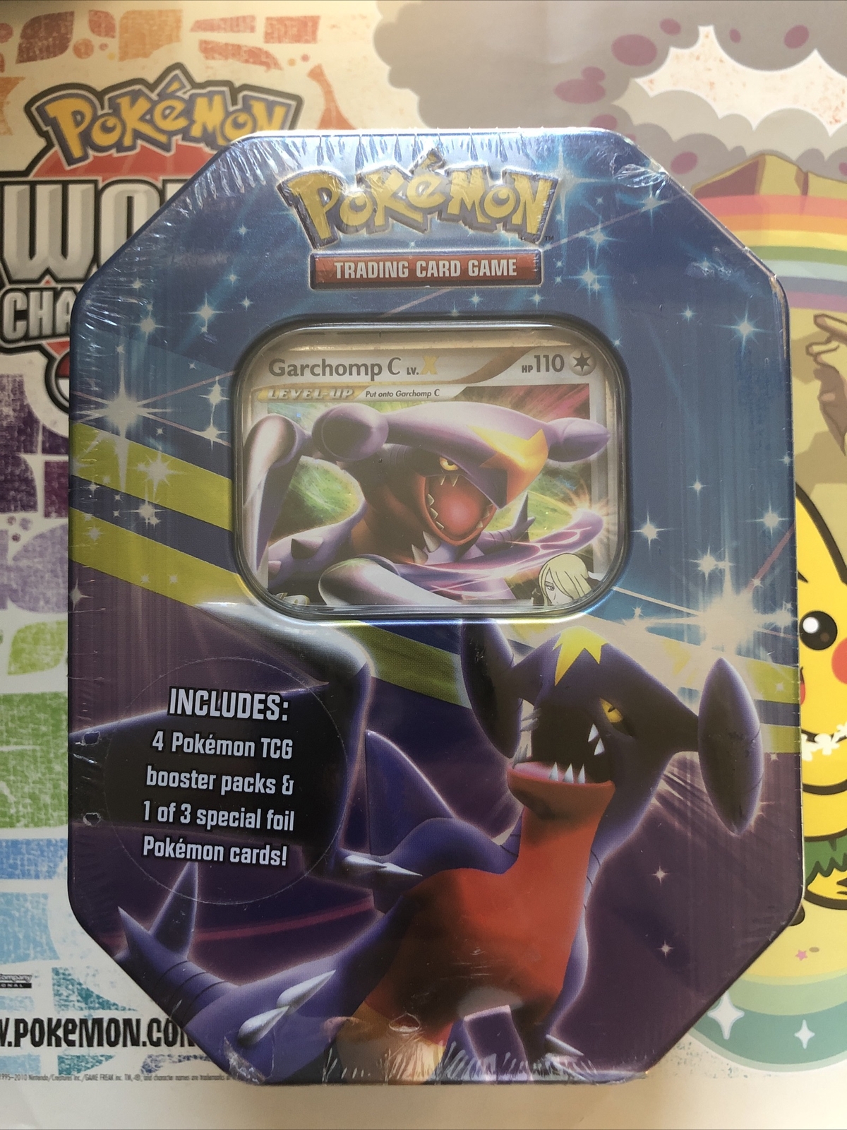 Pokemon Card 2009 Garchomp C Lv.X Collector’s Tin Sealed Diamond Pearl ...